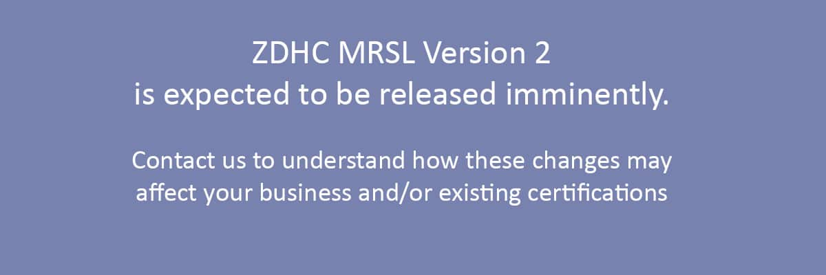 MRSL Testing for Due Diligence not Certification with Chem-MAP®